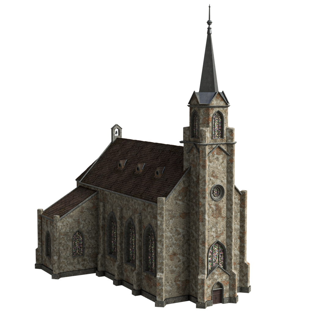 Medieval church | Historic Buildings models | BlenderKit