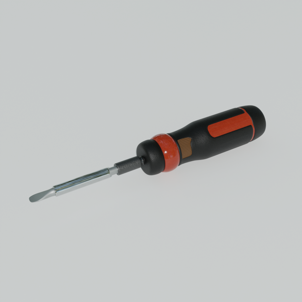 Flat-blade screwdriver | Handtools models | BlenderKit