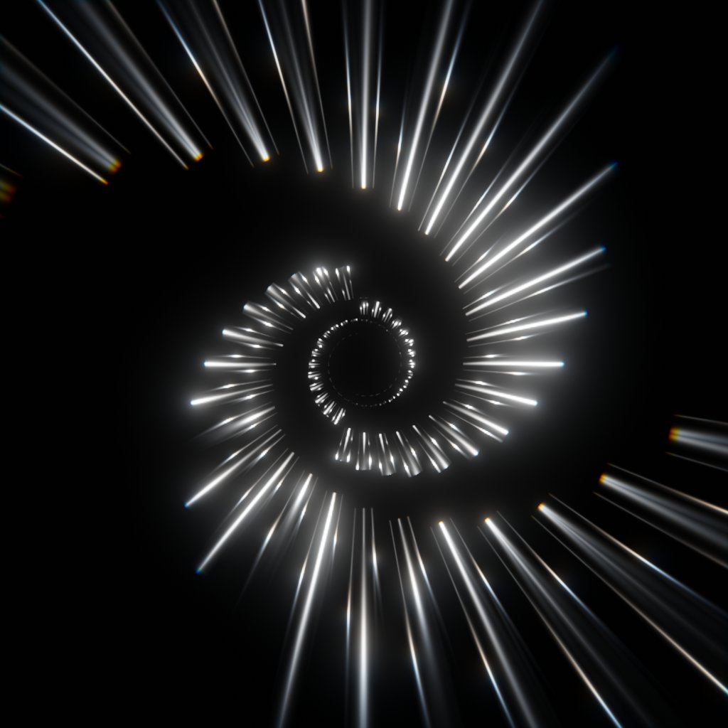 Spiral Geometric Shape Tunnel Loop | Abstract scenes | BlenderKit