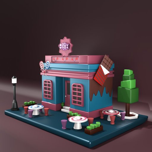 Candy shop | Commercial Buildings models | BlenderKit