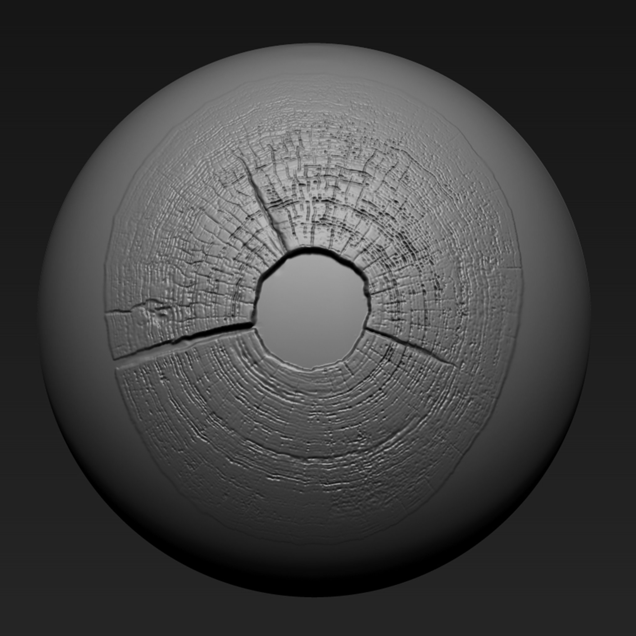 NS Tree surface cross section damaged | wood brushes | BlenderKit