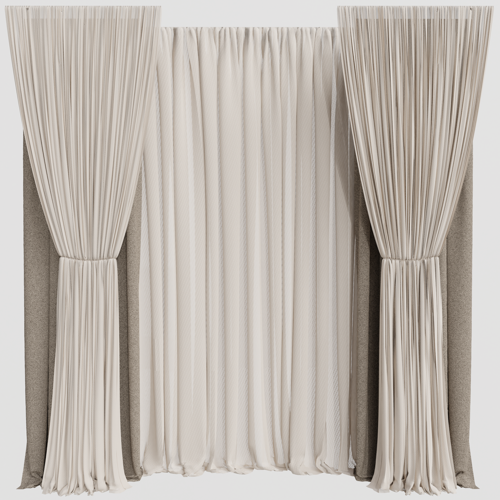 BlenderKit | Download the Silk and Cotton Curtain model