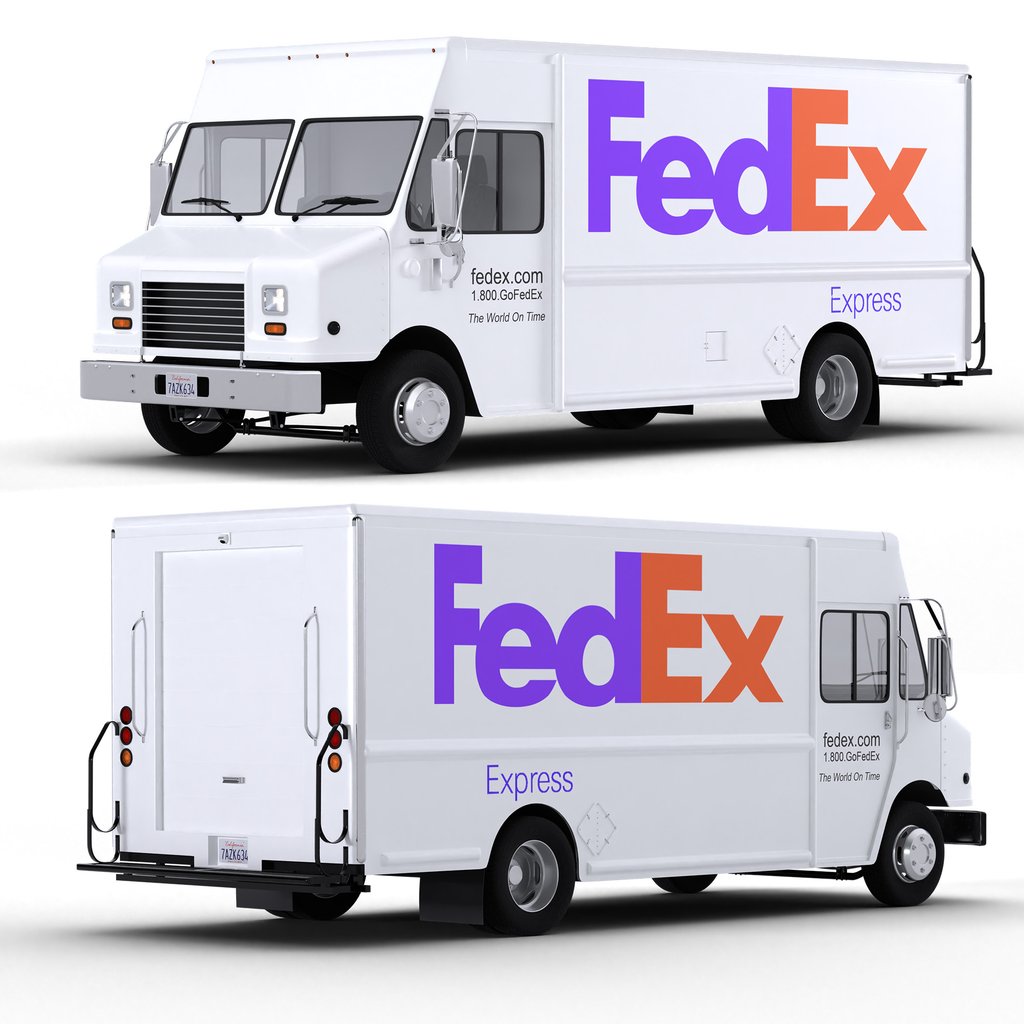 Delivery truck car | Vans models | BlenderKit