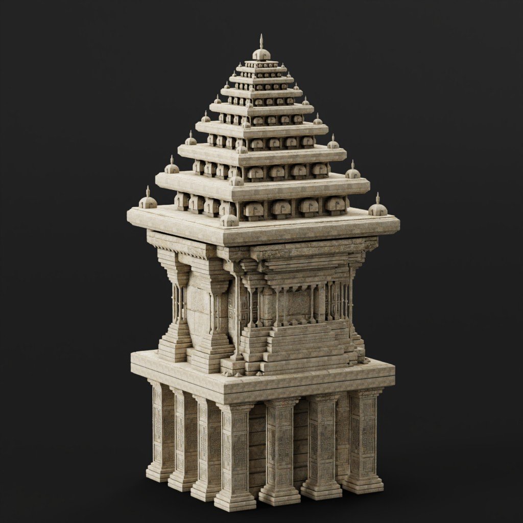 The ancient temple | Historic Buildings models | BlenderKit