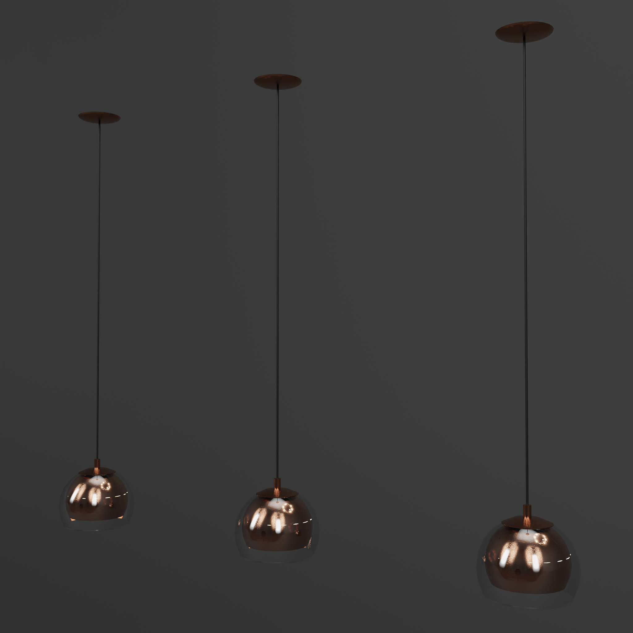 Copper pendant light | Ceiling Lights models | BlenderKit
