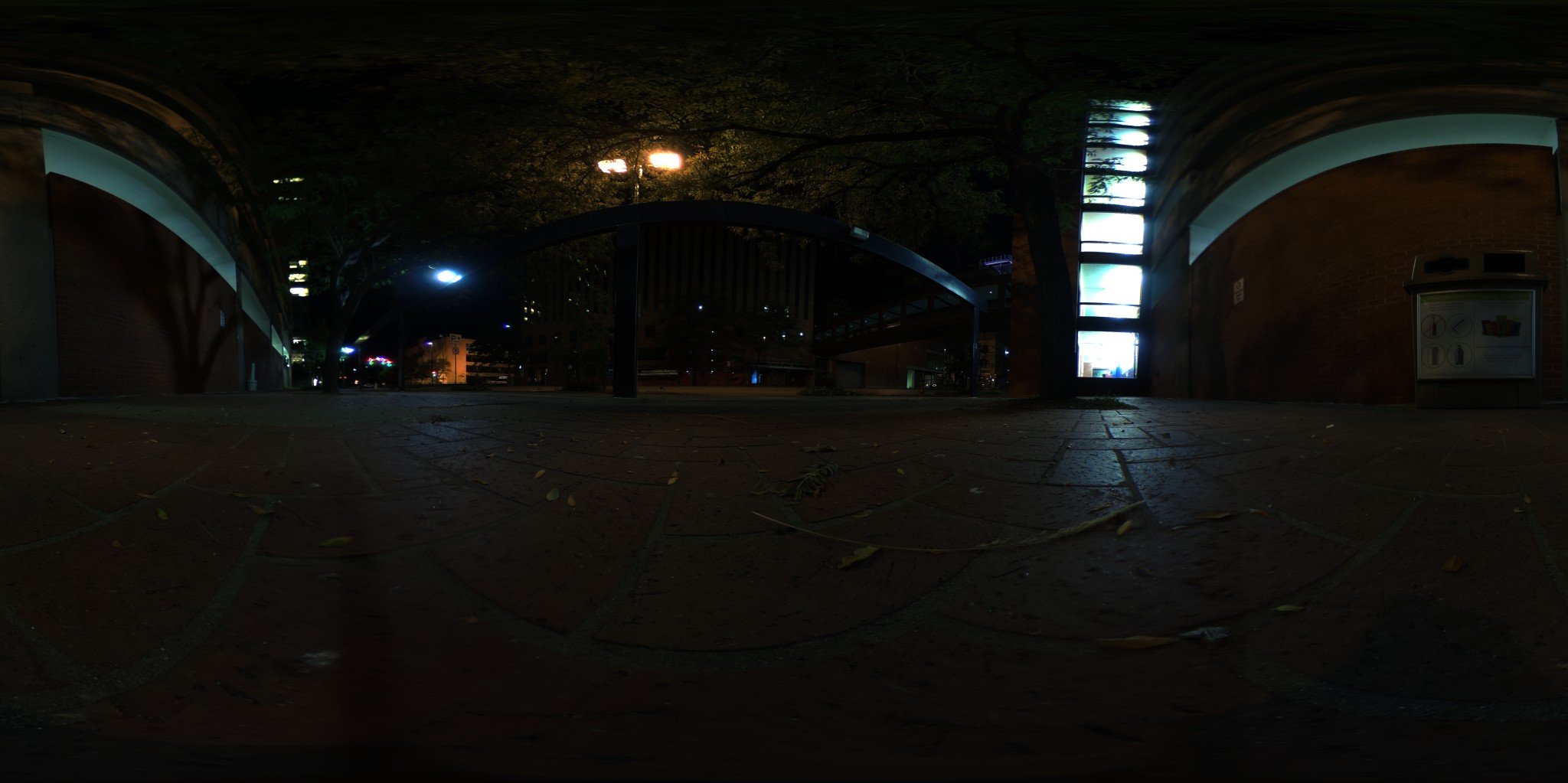 Night under Trees | Urban Elements HDRis | BlenderKit