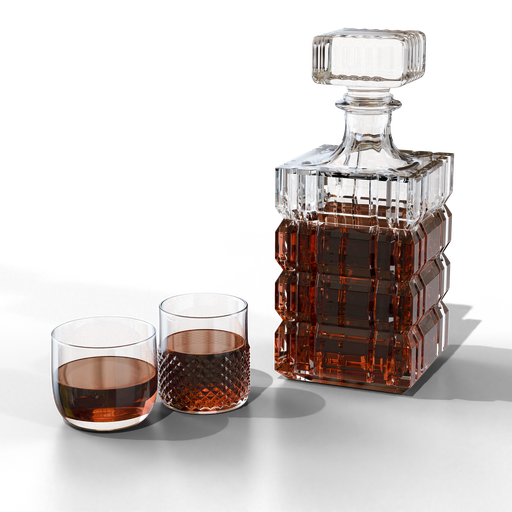 Wiskey Glassware | Decoration Sets models | BlenderKit