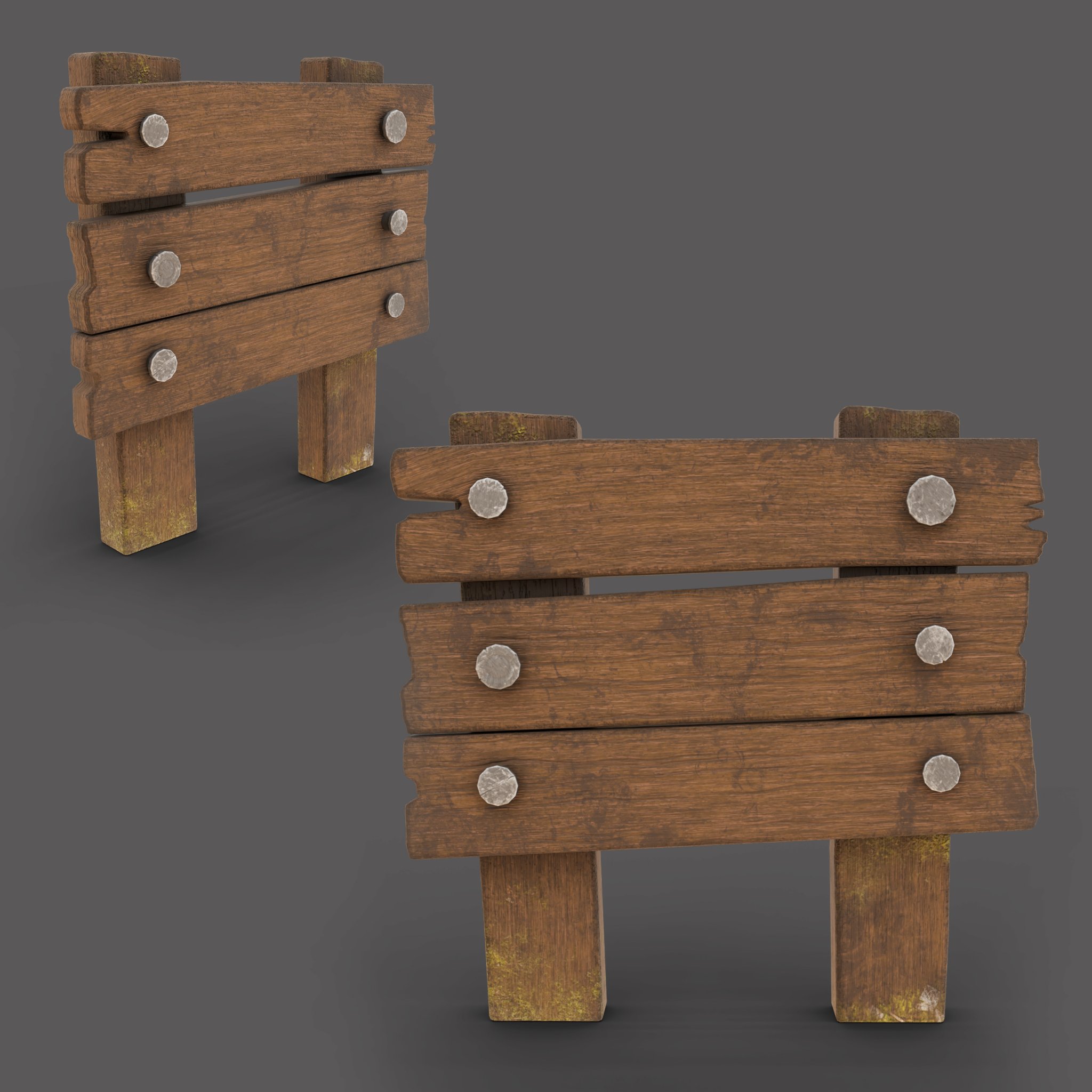 Wooden sign | Signs models | BlenderKit