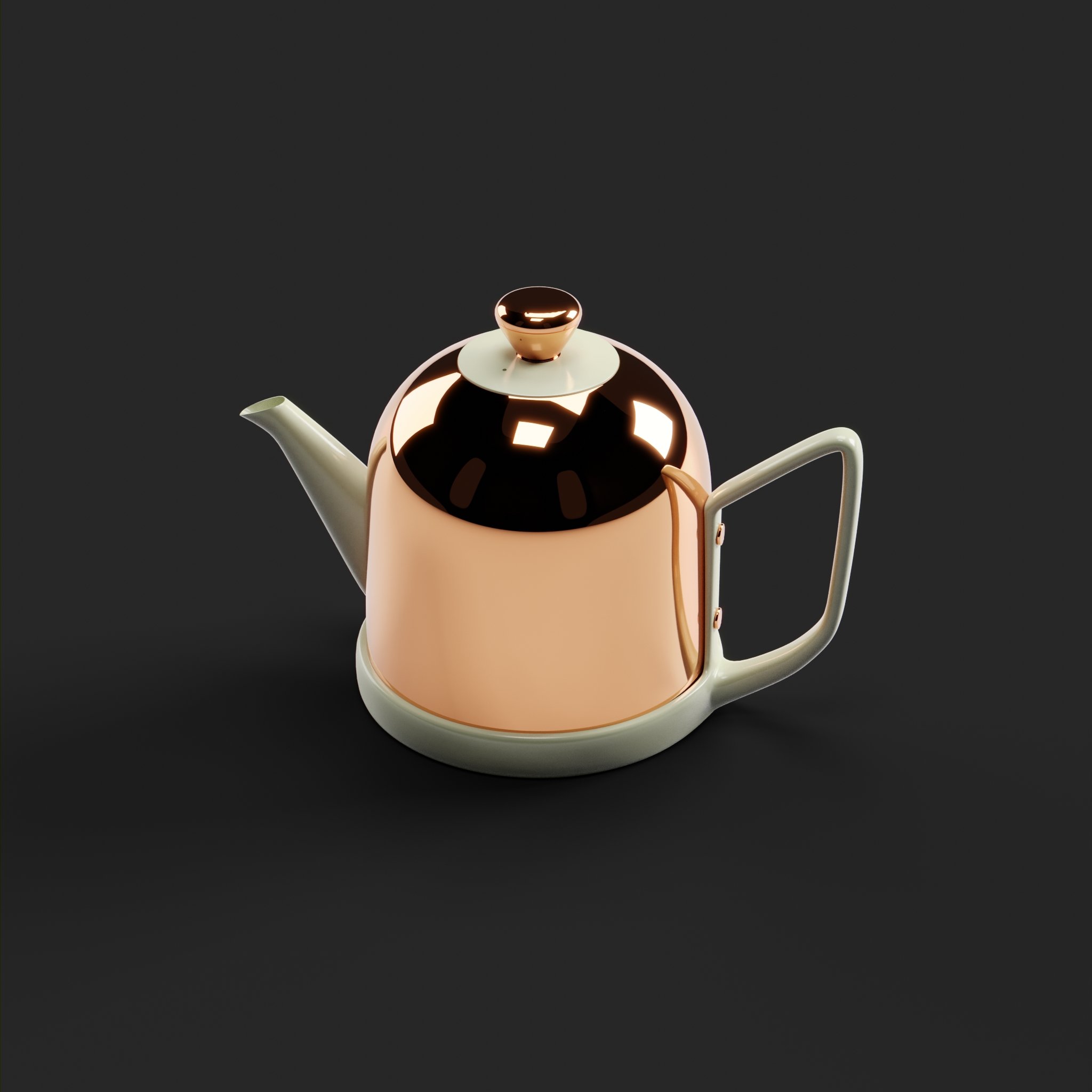 Modern Teapot | FREE Kitchen Appliances models | BlenderKit