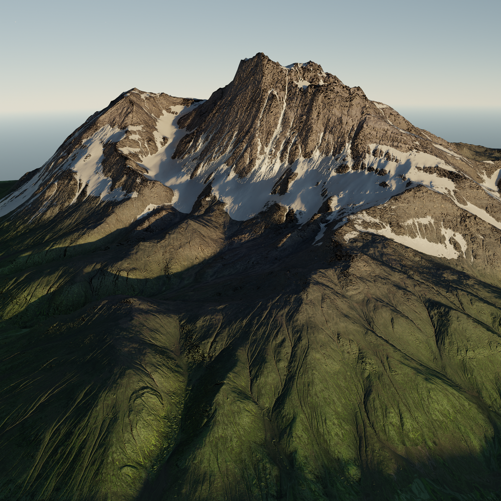 BlenderKit | Download the Hero Mountain Peak model