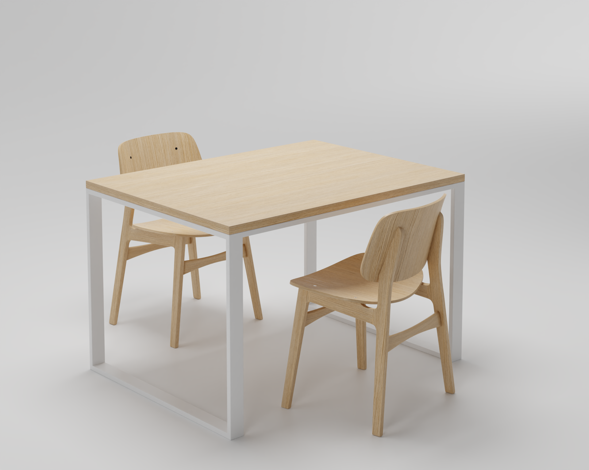 Loft table 90x120 | Chair-table Sets models | BlenderKit