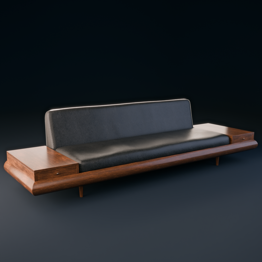 Sofa 1709-S Leather | Sofas models | BlenderKit