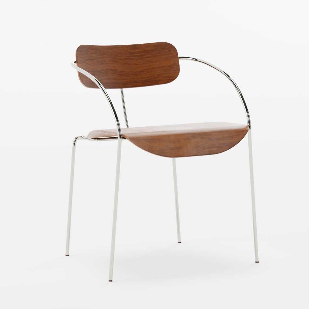 Metal frame chair | FREE Sitting Chairs models | BlenderKit
