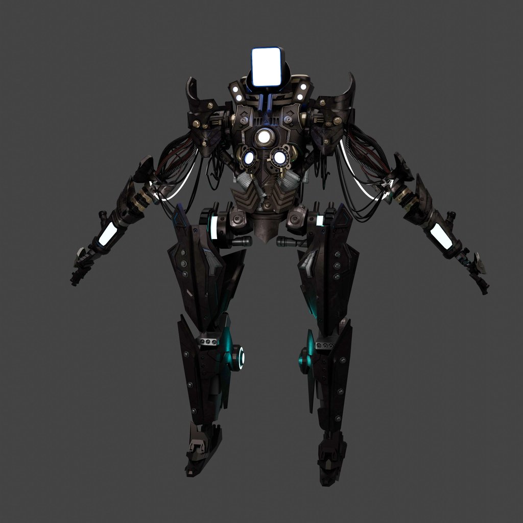 Animatronic Endoskeleton Animated | FREE Robots Characters models ...
