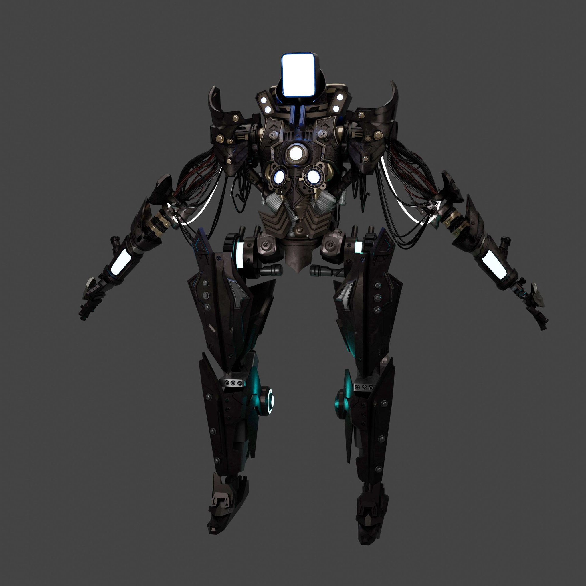Sci-fi Robot | FREE Sci-Fi Characters models | BlenderKit