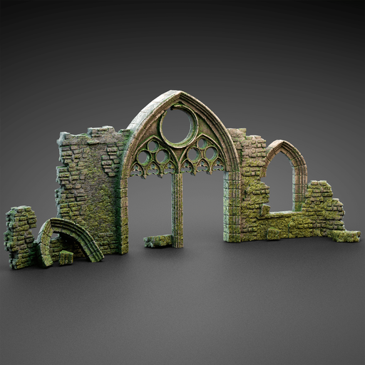 Destroyed Gothic arch | Historic Buildings models | BlenderKit