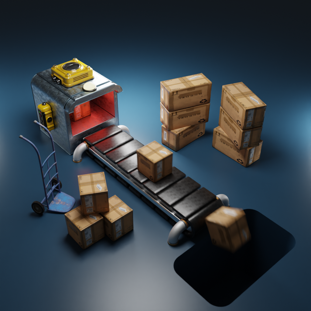 Factory animation | Product Visualization scenes | BlenderKit