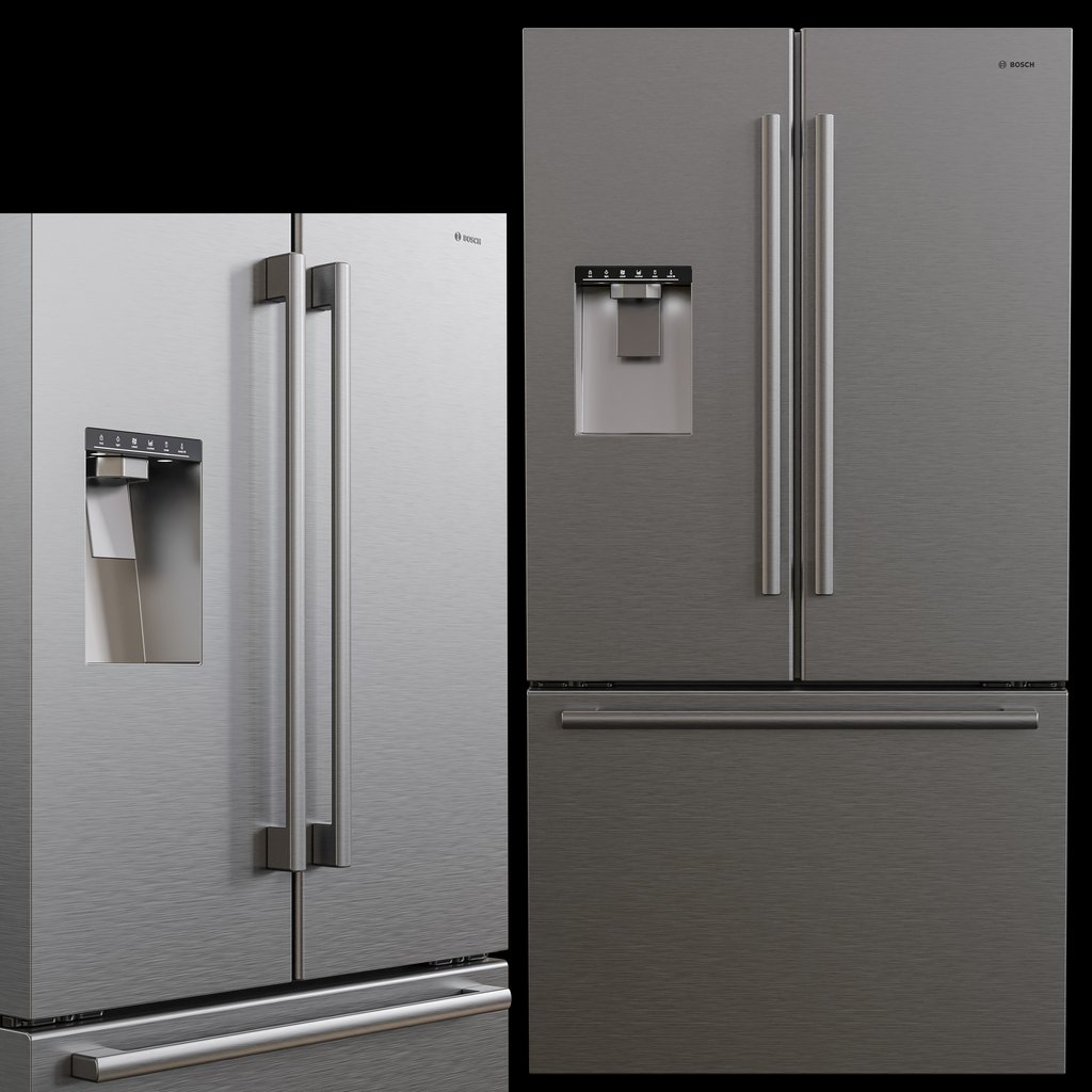 Bosch Refrigerator | Kitchen Appliances models | BlenderKit