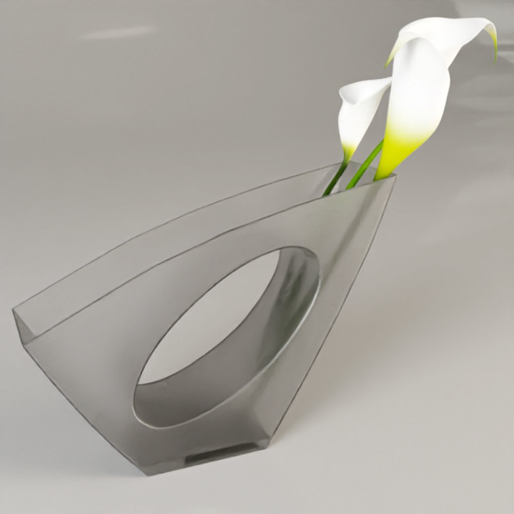 Frosted Glass Void Vase | FREE Vases models | BlenderKit