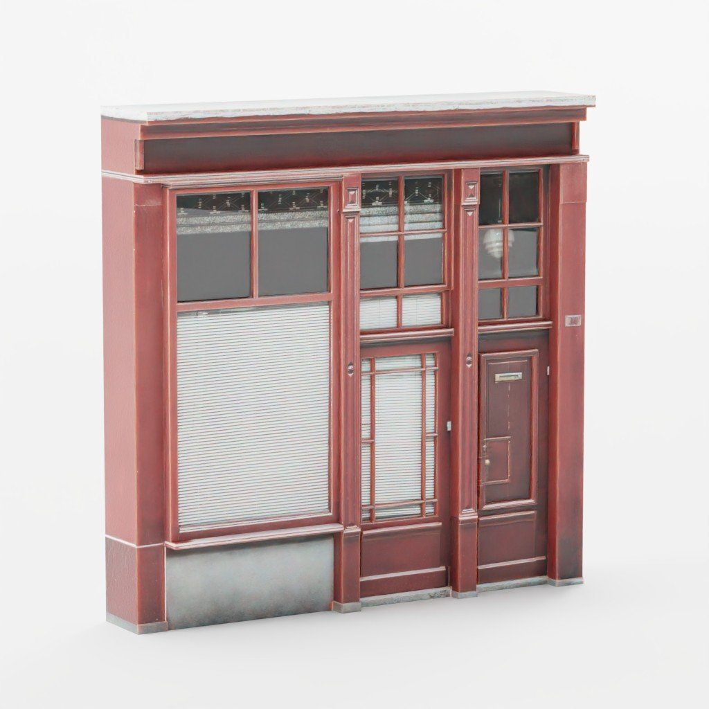 Shop front | Commercial Buildings models | BlenderKit