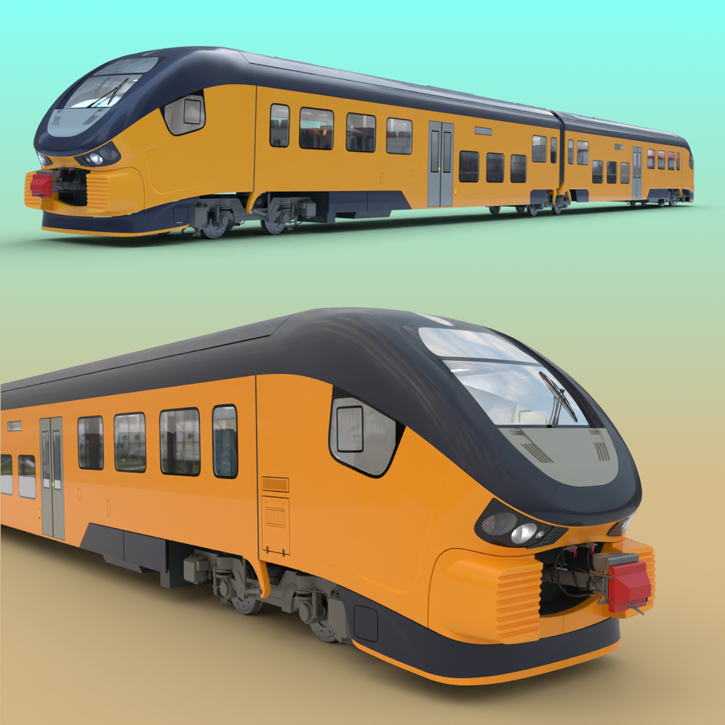 Train Pesa Link | Passenger Trains models | BlenderKit