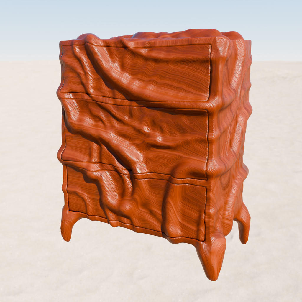 Abstract Organic Wooden Dresser | FREE Sideboard & Drawers models ...