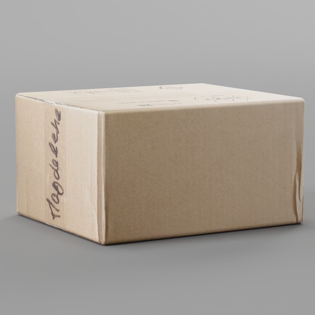 Magdeleine Cardboard box package | Miscellaneous models | BlenderKit