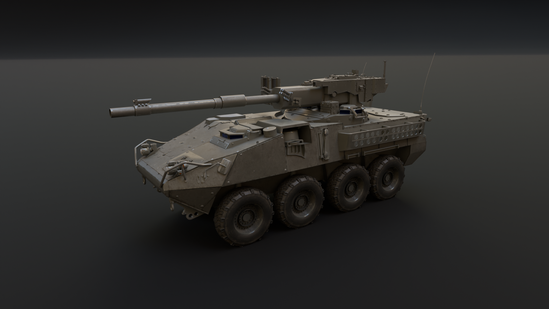 Stryker M1128 | FREE Military Vehicles models | BlenderKit
