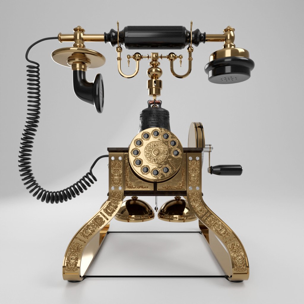 Eiffel Tower 1892 | FREE Corded Phone models | BlenderKit