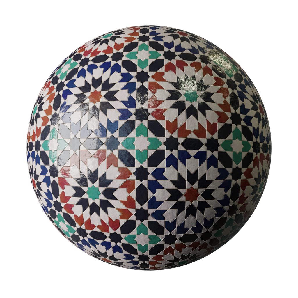 Zellij 1 | FREE tiles materials | BlenderKit