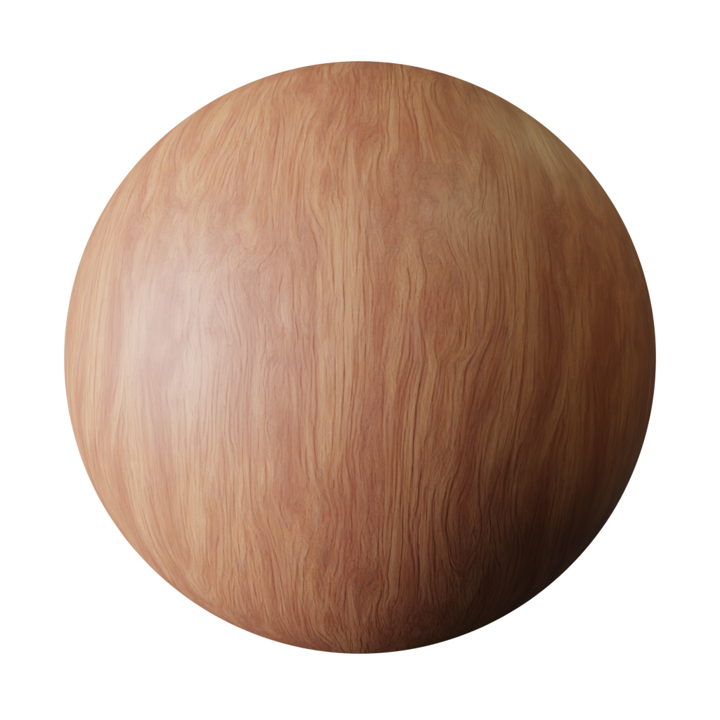 Warm Redwood with Natural Grain Patterns | FREE wood materials | BlenderKit