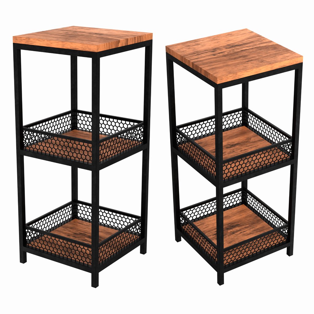 Industrial Fruit Table | FREE Kitchen Storage Spaces models | BlenderKit