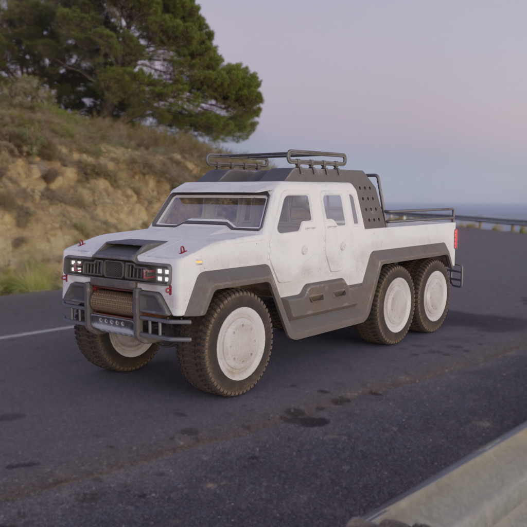 Futuristic Jeep | Trucks models | BlenderKit