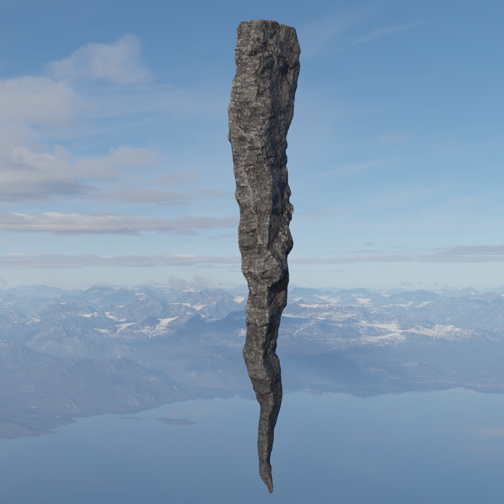 BlenderKit | Download the Sharp Pointy Jagged Rock model