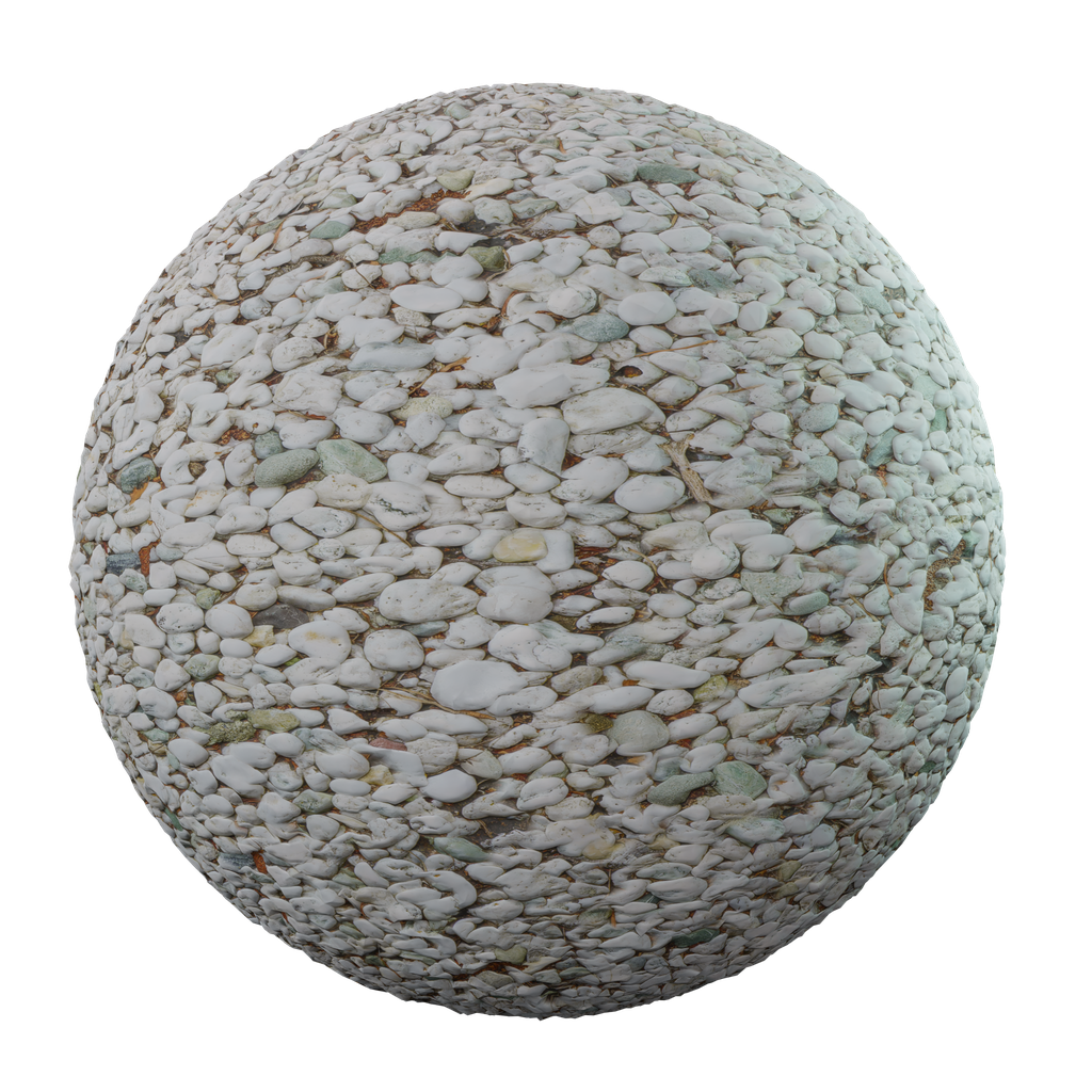 Mixed river pebbles | FREE stone materials | BlenderKit