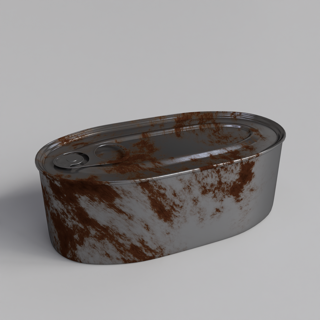 Old Rusty Food Can | Food models | BlenderKit