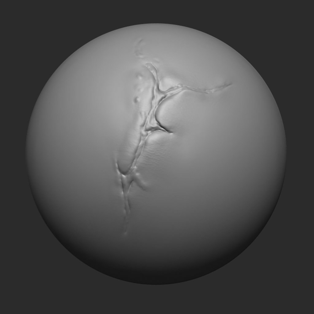 NS Flesh scar pimple messy | scars & wounds brushes | BlenderKit