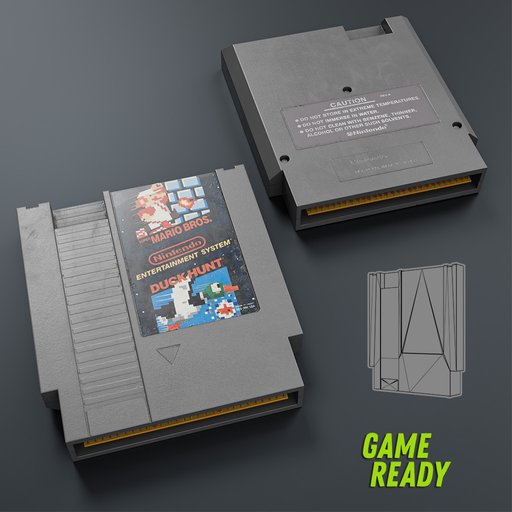 Cartridge NES – Mario Bros. | Video devices models | Blendkit