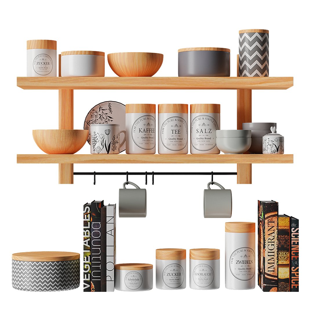 Kitchen set-7 | Kitchen Sets models | BlenderKit