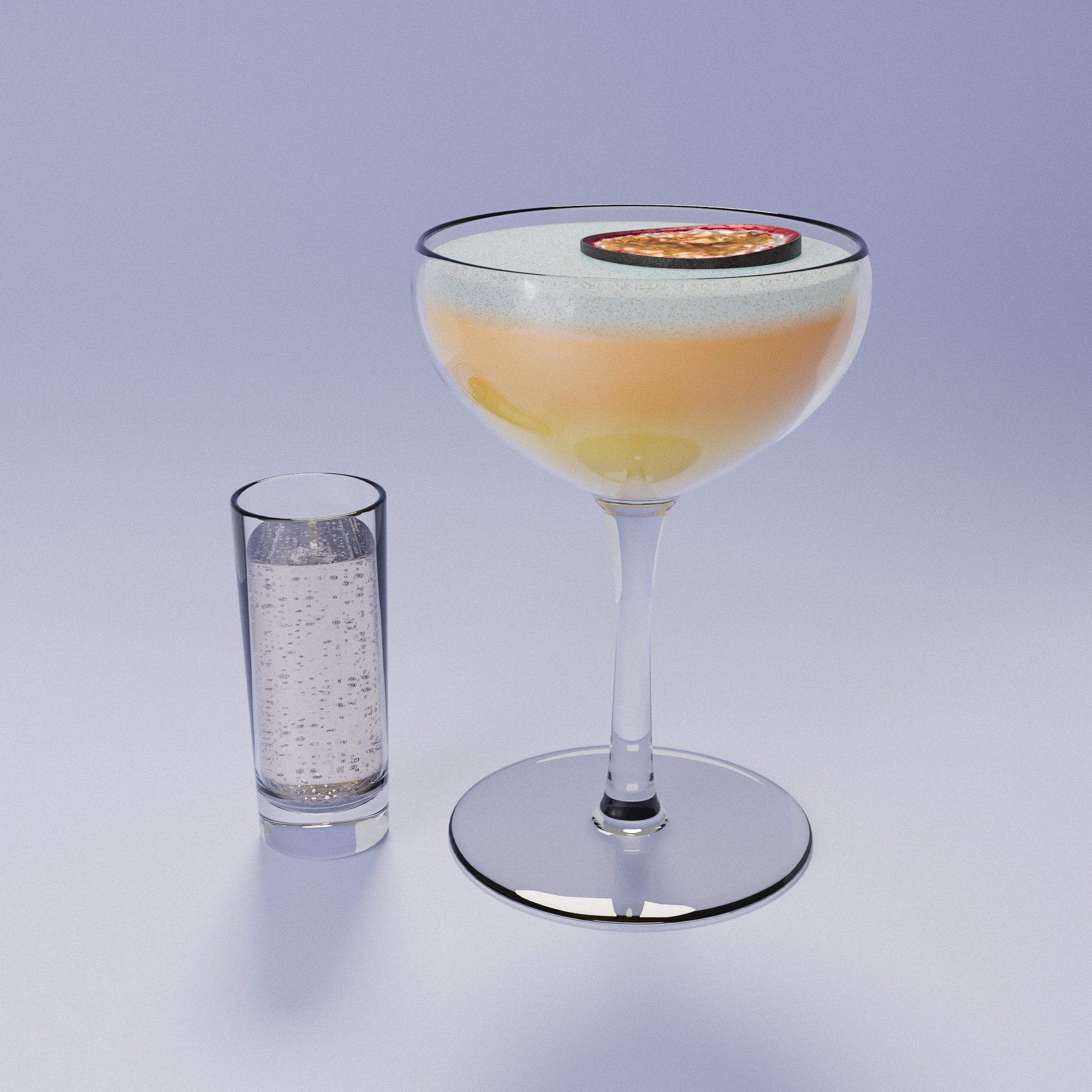 Cocktail Pornstar Marini | Beverages models | BlenderKit