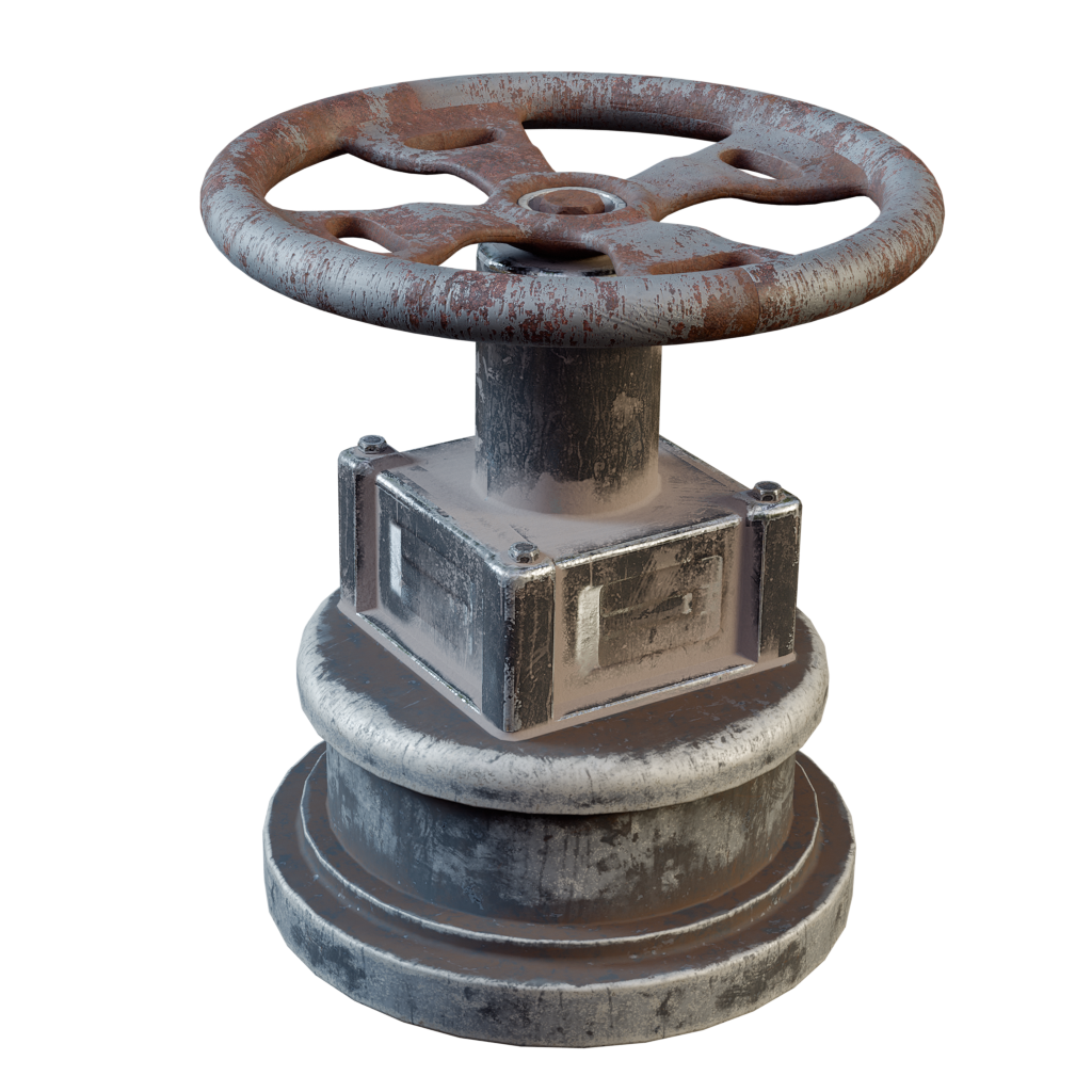 Industrial Valve | Industrial parts models | BlenderKit