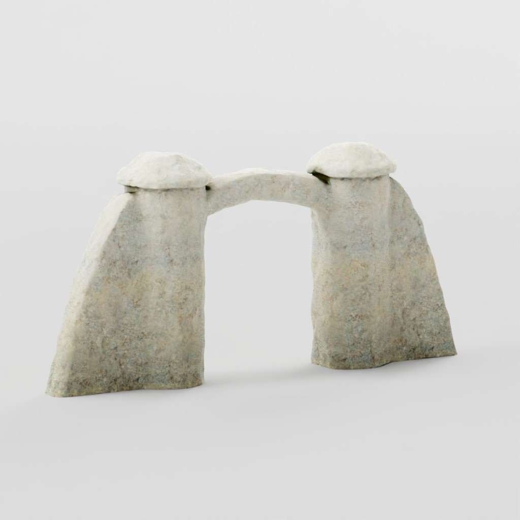 Stone Gate | Doors models | BlenderKit