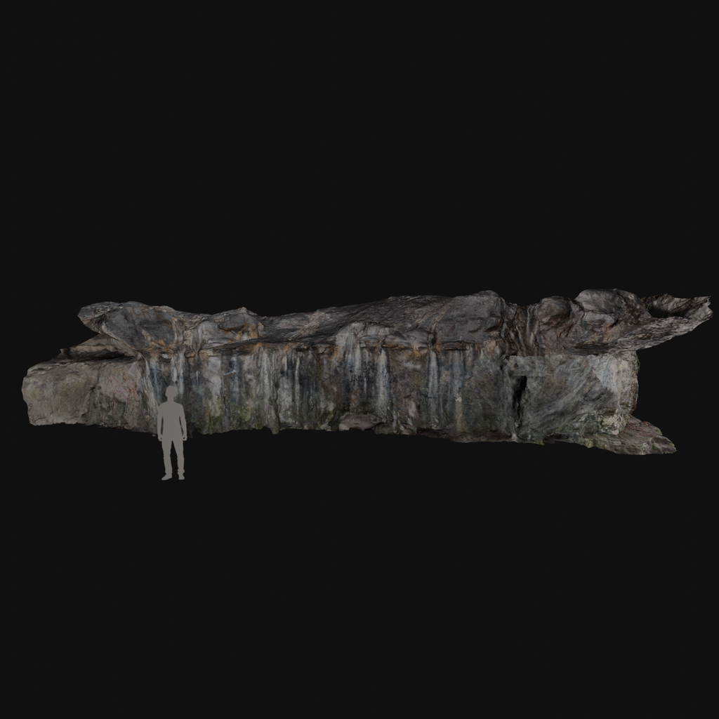 Wall of the limestone cave interior | Environment Elements models ...