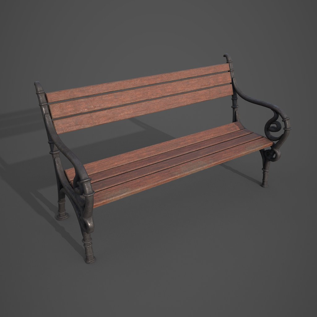 BlenderKit | Download the FREE Park Bench model