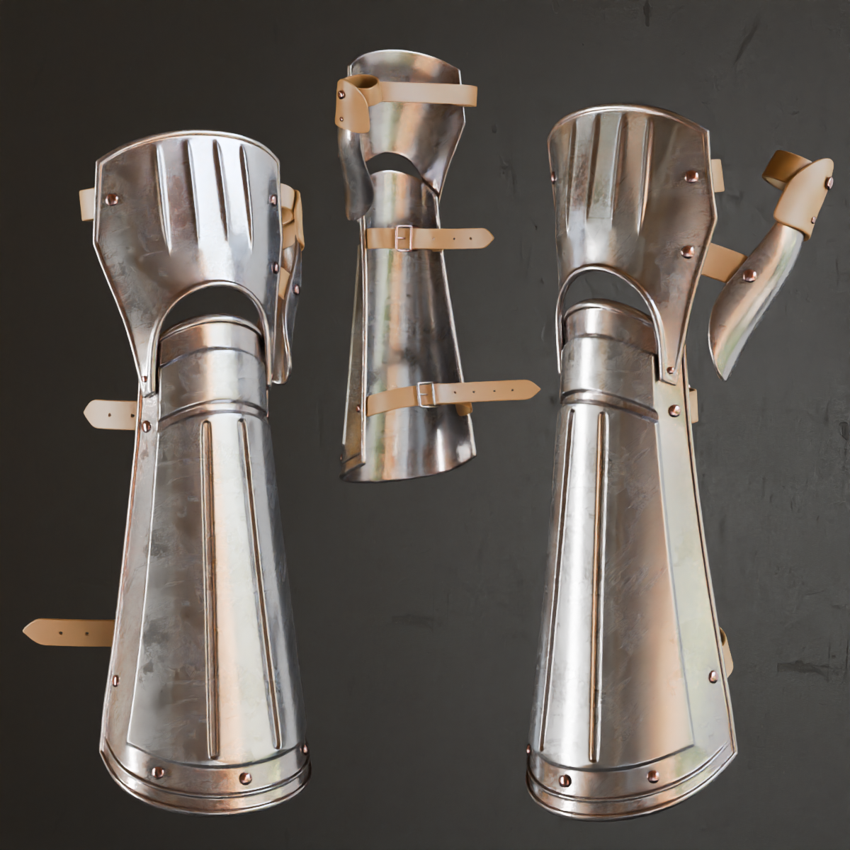 MK HandArmor 001 | Historical Weapons models | BlenderKit