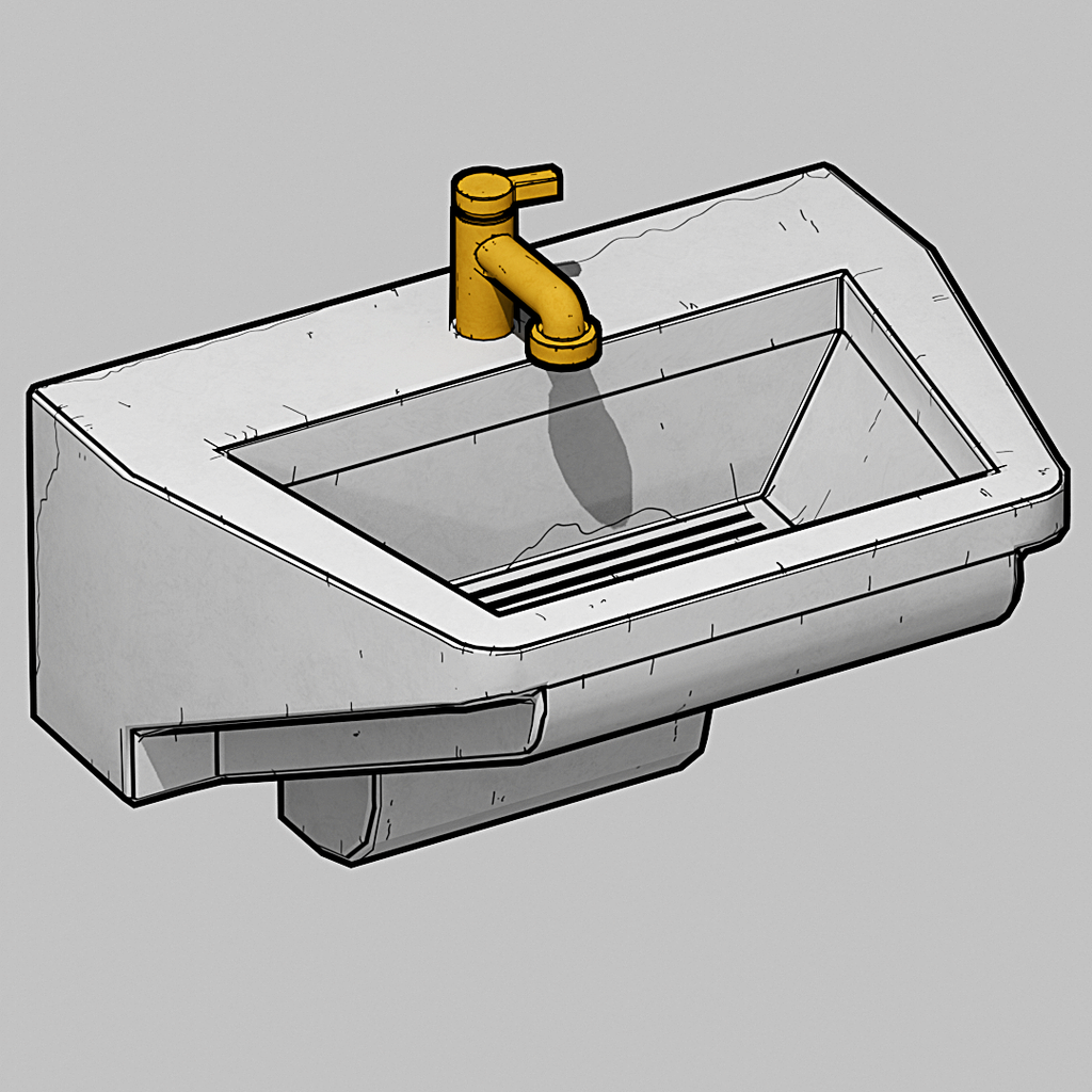 Futuristic Wash Basin | Wash Basins models | BlenderKit