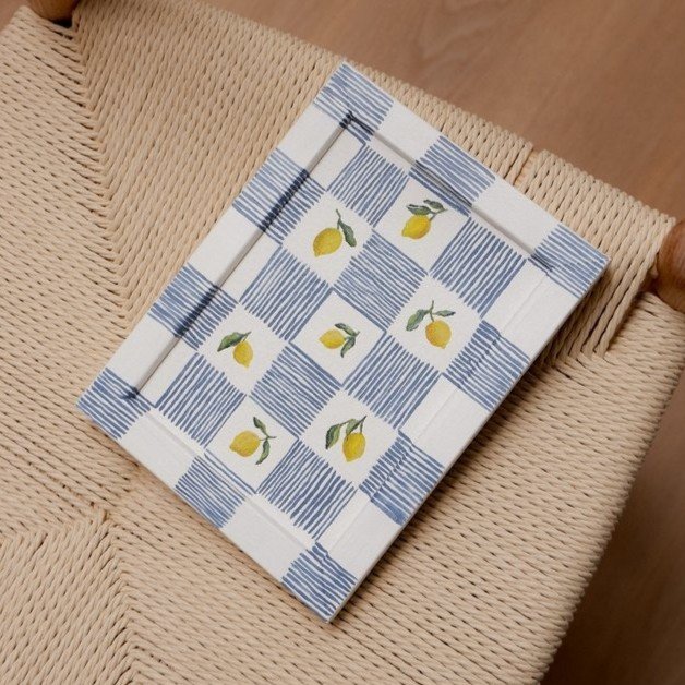 Lemon Block Print | Decorative Pictures models | BlenderKit