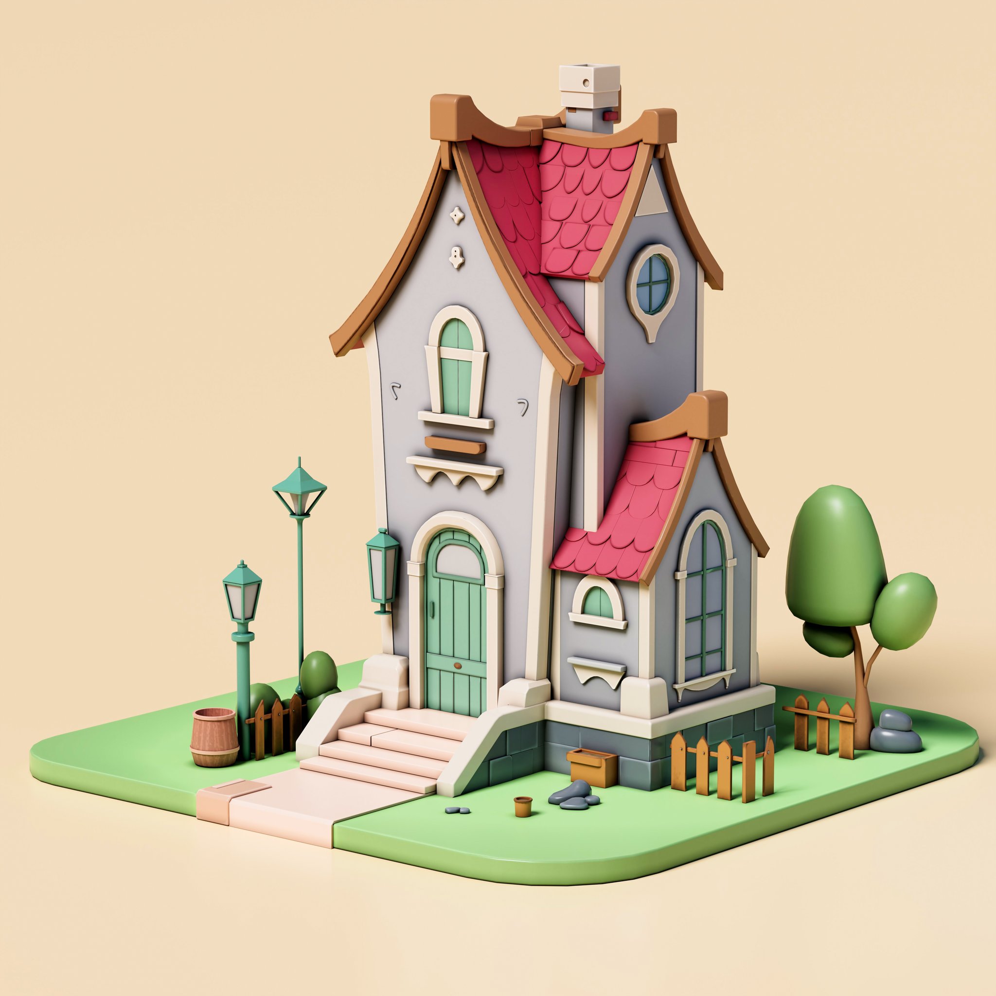 Fantasy house-01 | Private Buildings models | BlenderKit