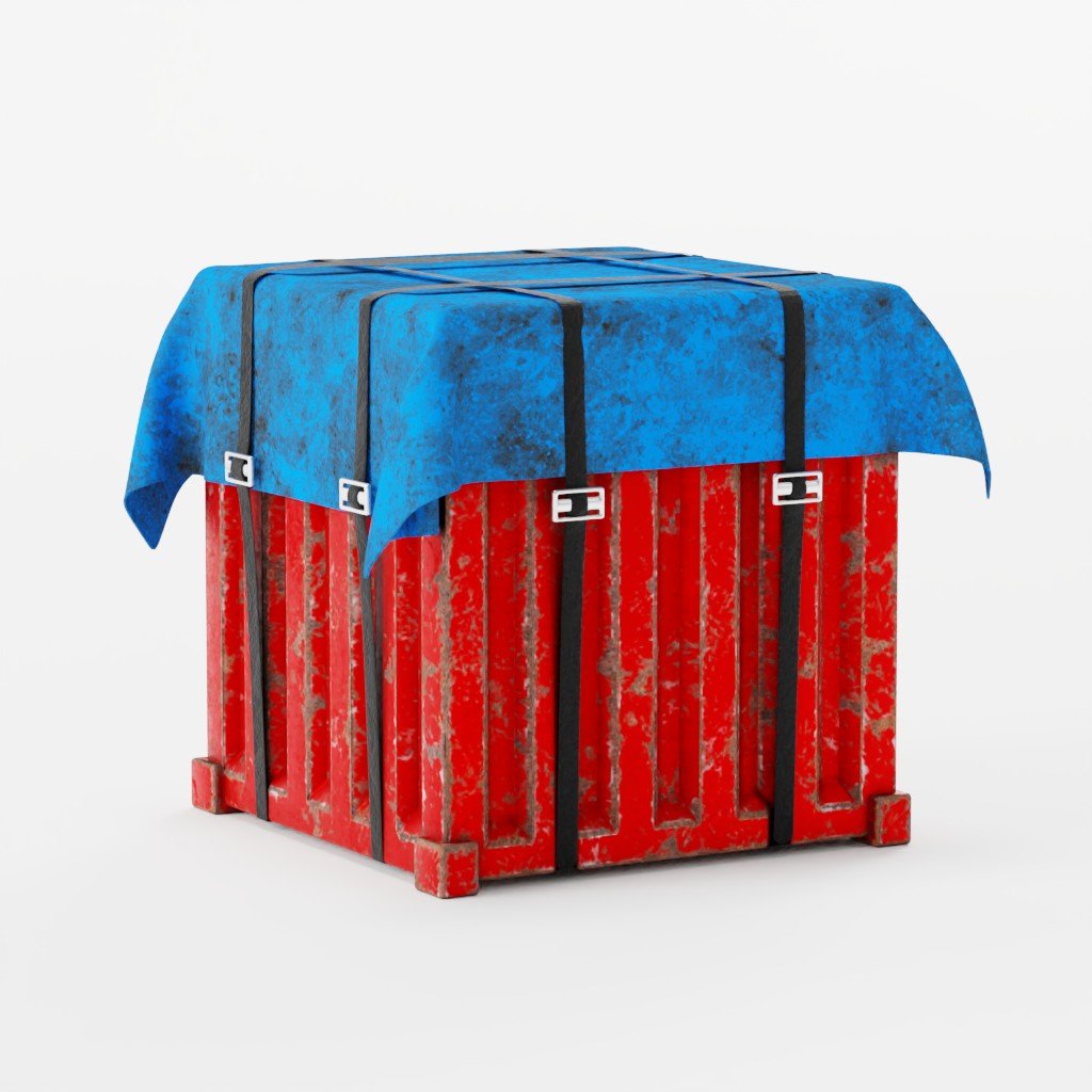 Pubg hot drop (air drop ) | FREE Military models | BlenderKit