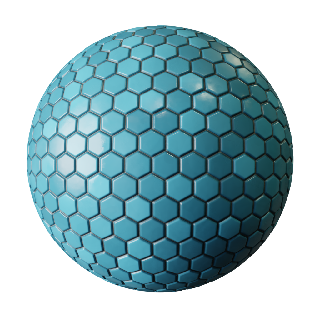 Tiles hexagonal chamfered | FREE tiles materials | BlenderKit